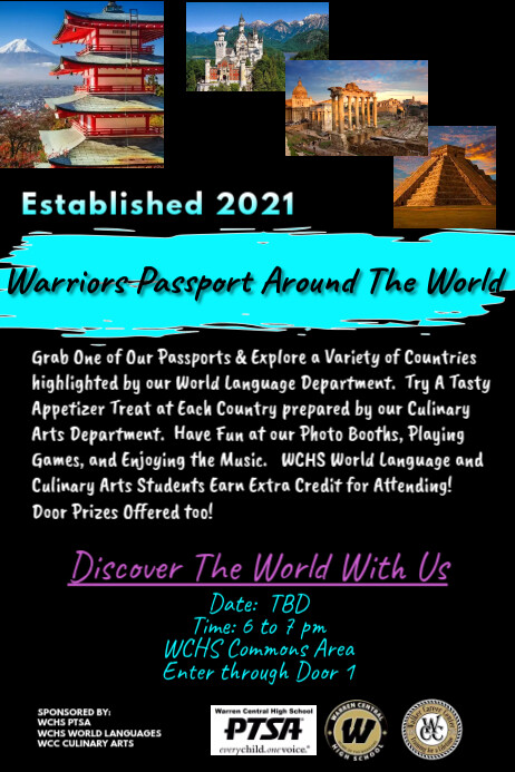 2023 Passport Around The World English | PosterMyWall