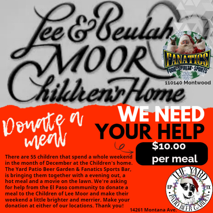 Orange & Black Kids Orphanage Charity Post | PosterMyWall