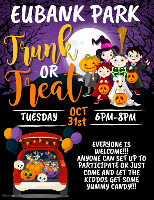 halloween, drive-thru trick or treat | PosterMyWall
