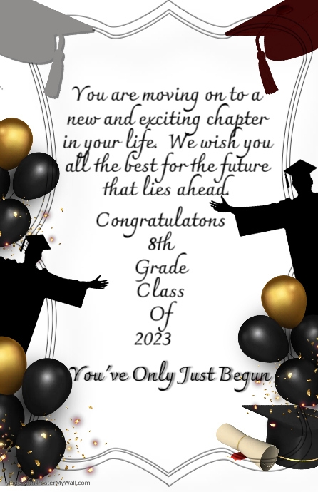 Graduation party menu | PosterMyWall