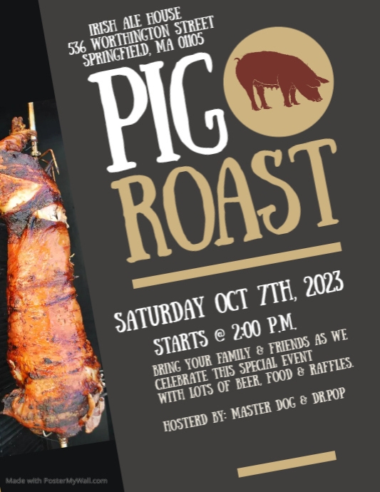 Pig Roast Flyer Template | PosterMyWall