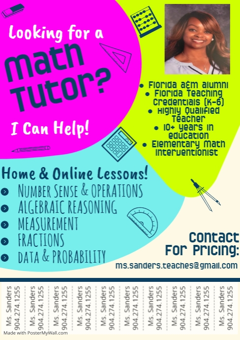 tutoring flyer template math | PosterMyWall