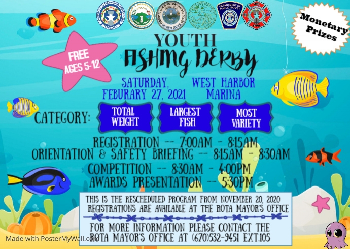 Copy of Rainbow fish birthday theme invitation | PosterMyWall