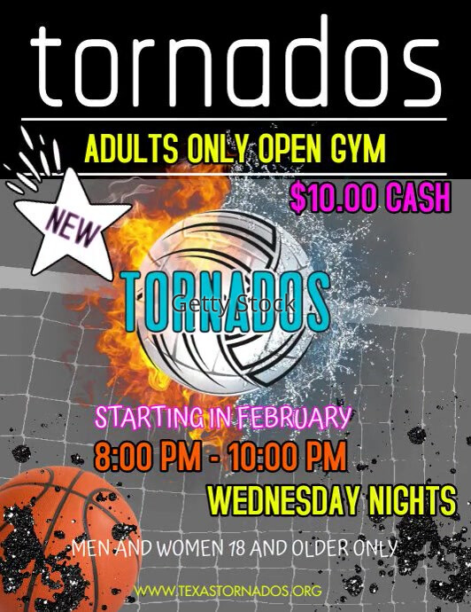 ADULT OPEN GYM | PosterMyWall