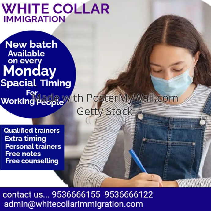 Copy of IELTS Online Class Poster Template (1) | PosterMyWall