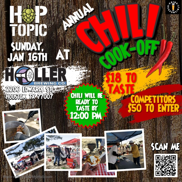 Copy of Copy of Copy of Chili Cook-Off Contest Poster Template ...