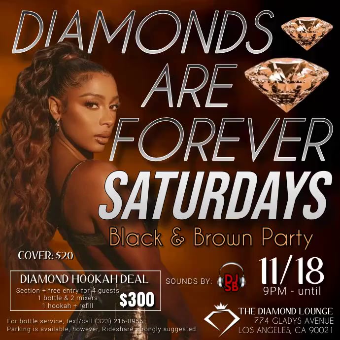 Diamonds Are Forever Saturday | PosterMyWall