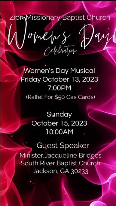 Women's Day Digital Menu Template | PosterMyWall