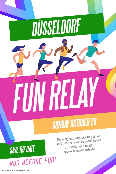 Copy of Marathon Run Fun Poster Template (1) | PosterMyWall