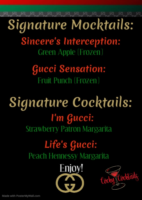 Copy of Gucci birthday invitation | PosterMyWall