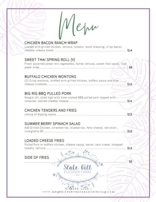 Copy of Summer Tropical Menu (3) | PosterMyWall