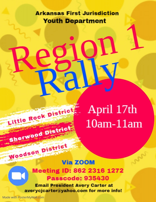 Region 1 Rally- April 17th | PosterMyWall