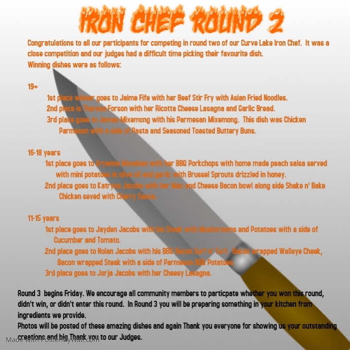 Copy of kitchen knife template | PosterMyWall
