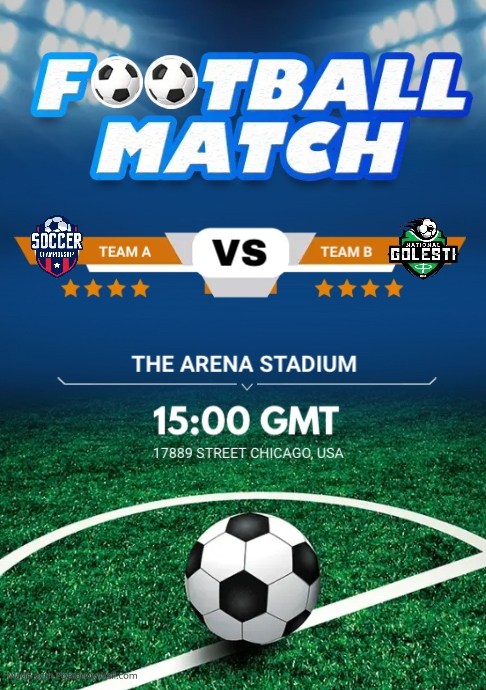 Copy of Salinan football match | PosterMyWall