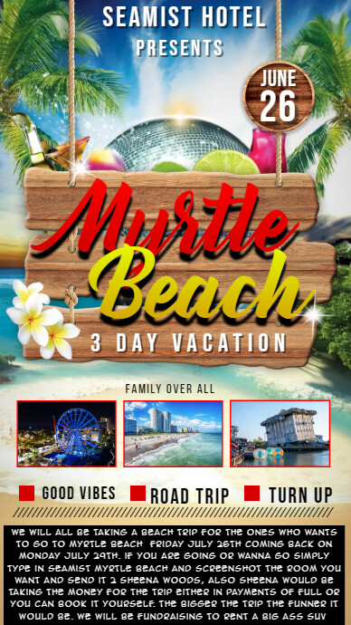 Summer Beach Party Flyer / Poster | PosterMyWall