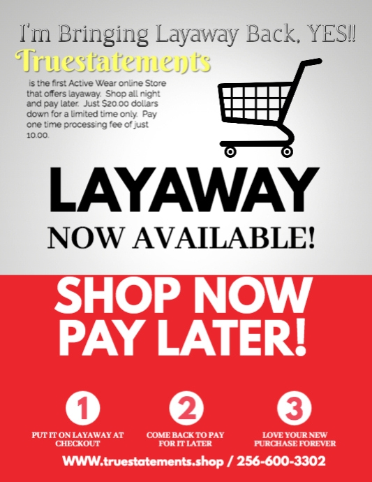 Copy of retail, discounts, sale, layaway | PosterMyWall