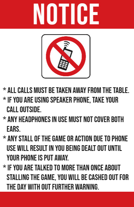 Cell Phone Policy | PosterMyWall