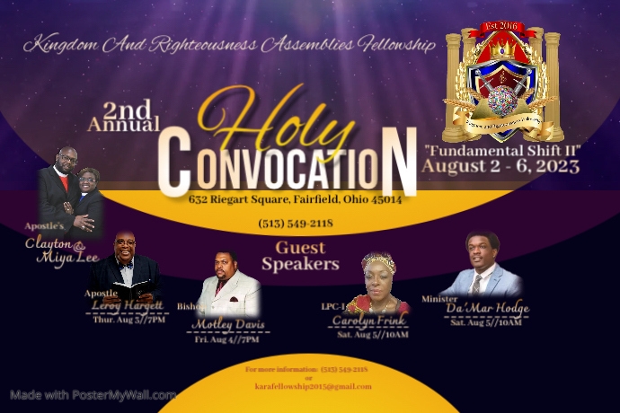 Holy Convocation Twitter Post | PosterMyWall