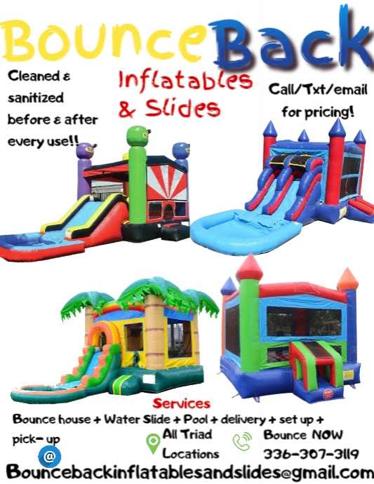 Copy of Copy of Event and Party Rental Bouncy Castle Flyer Te ...