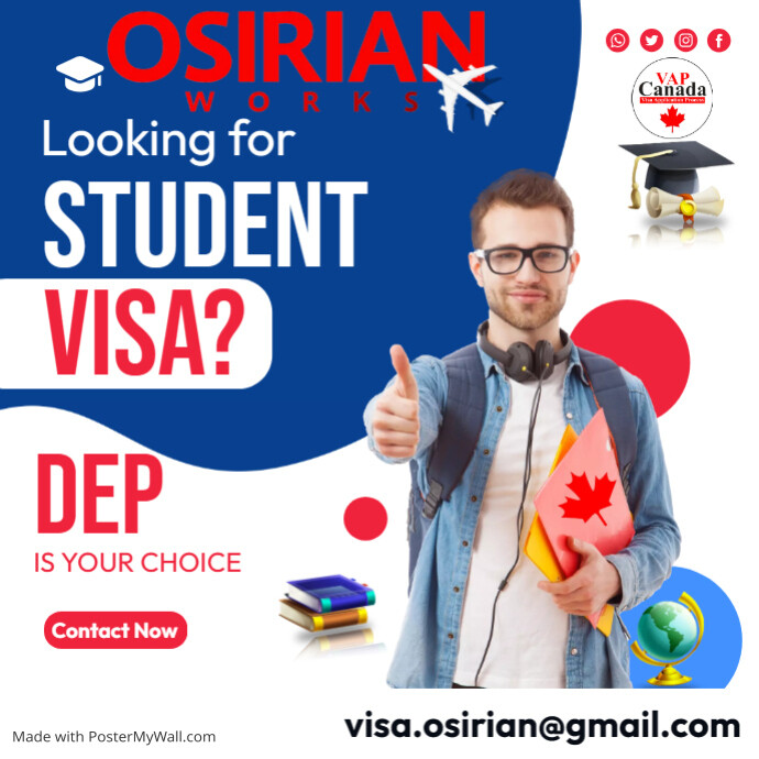 Study Abroad, Student visa Flyer instagram | PosterMyWall