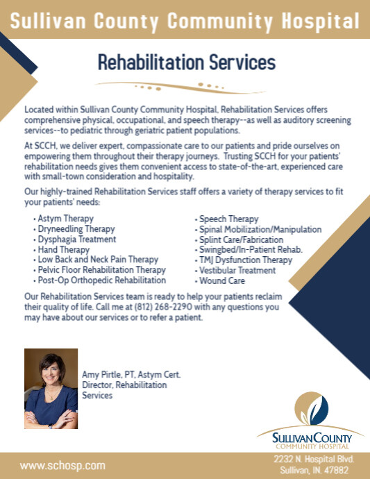 Rehab Services One Pager (1) | PosterMyWall
