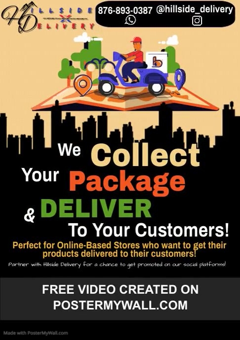 Copy of Delivery service flyer | PosterMyWall