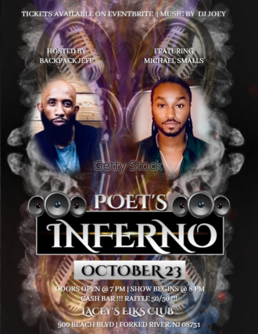 Open Mic Poetry Flyer 5 - Oct 23 | PosterMyWall