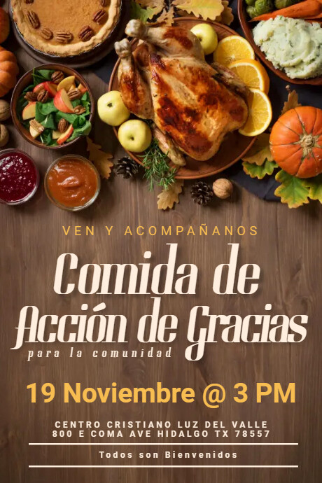 Comida de Accion de Gracias | PosterMyWall