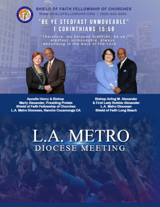 L.A. Metro Diocese Meeting Program Cover | PosterMyWall
