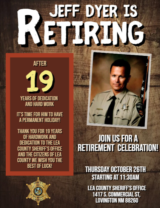 Retirement Invitation Flyer | PosterMyWall