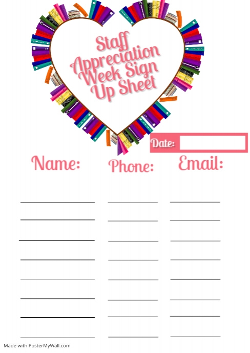 Copy of Copy of Sign up Sheet A4 Flyer Template | PosterMyWall