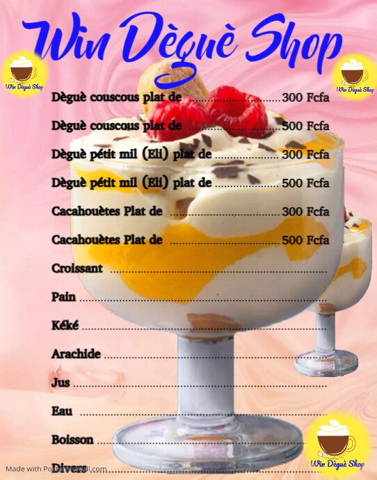 Gelato menu | PosterMyWall