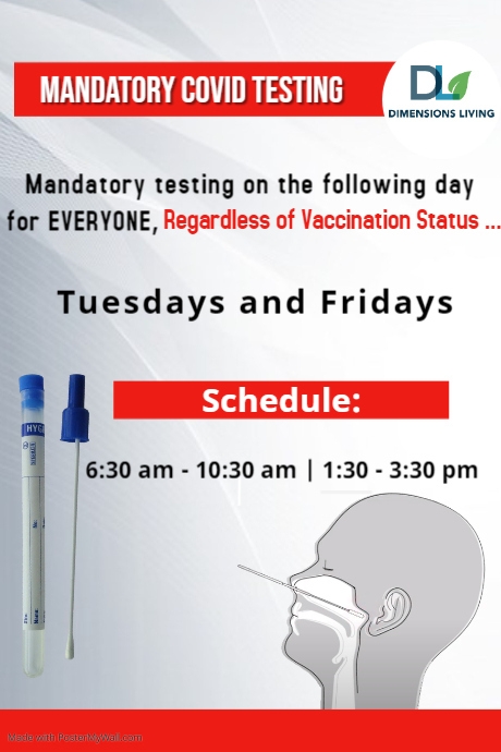 Copy of Swab Test | PosterMyWall