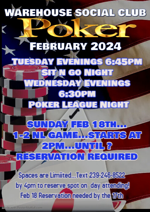 Copy of Copy of Presidents day Poker Night Poster | PosterMyWall