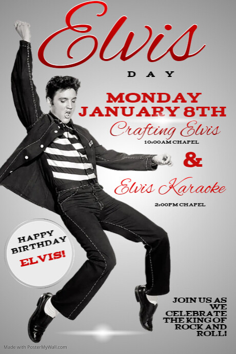 Elvis Tribute Show Poster | PosterMyWall