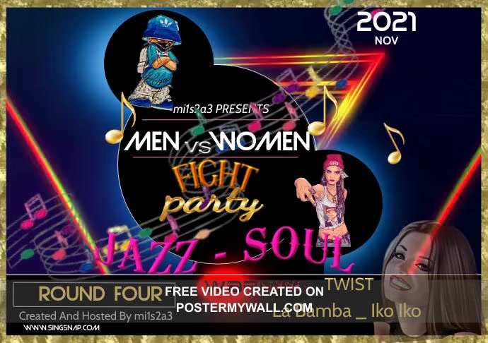 Copy of 4-JAZZ_ WOMEN vs MEN_PRESENTATION | PosterMyWall