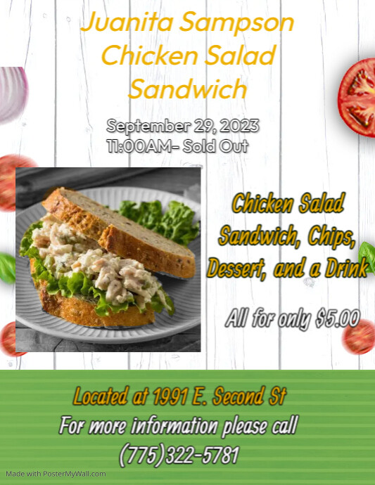 Sandwich Menu | PosterMyWall