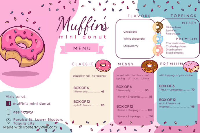 muffin's mini donut | PosterMyWall