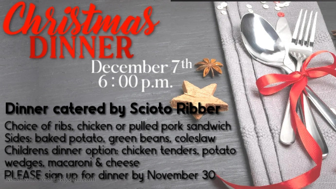 Christmas dinner,Christmas food,event | PosterMyWall