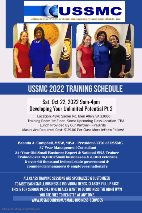 USSMC Training Template | PosterMyWall