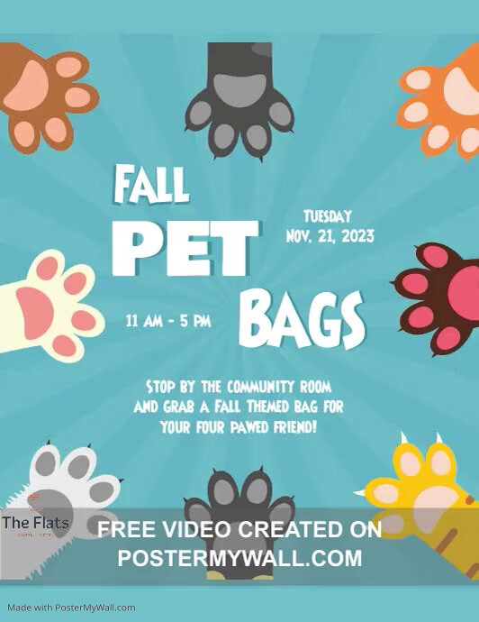 Fall Pet Bags | PosterMyWall