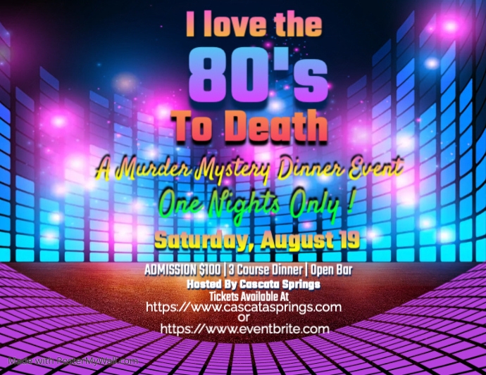 80's Disco Night Flyer design | PosterMyWall