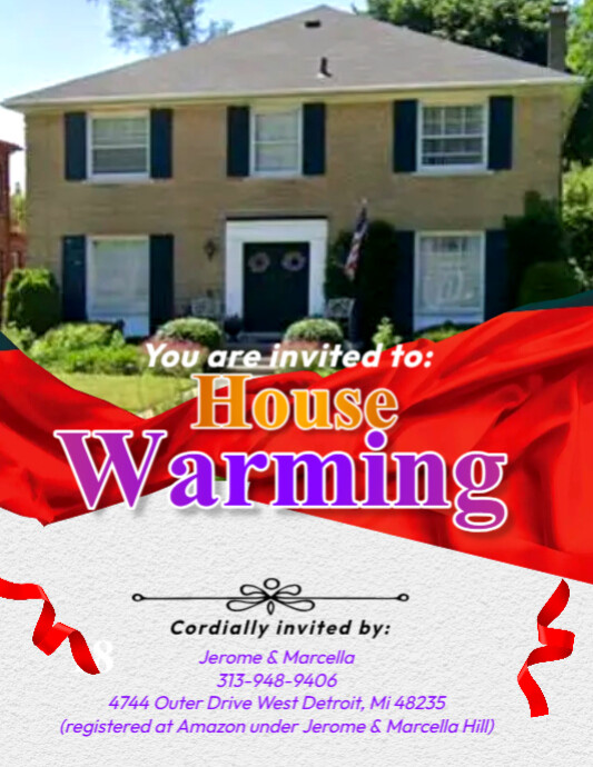 House warming invitation poster template | PosterMyWall