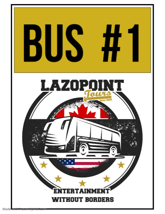 Bus zone sign | PosterMyWall