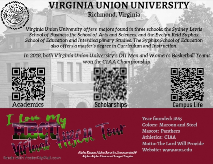 Virginia Union | PosterMyWall