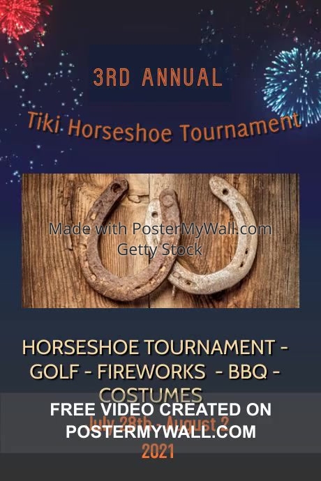 3rd Annual Horseshoe Tournament | PosterMyWall