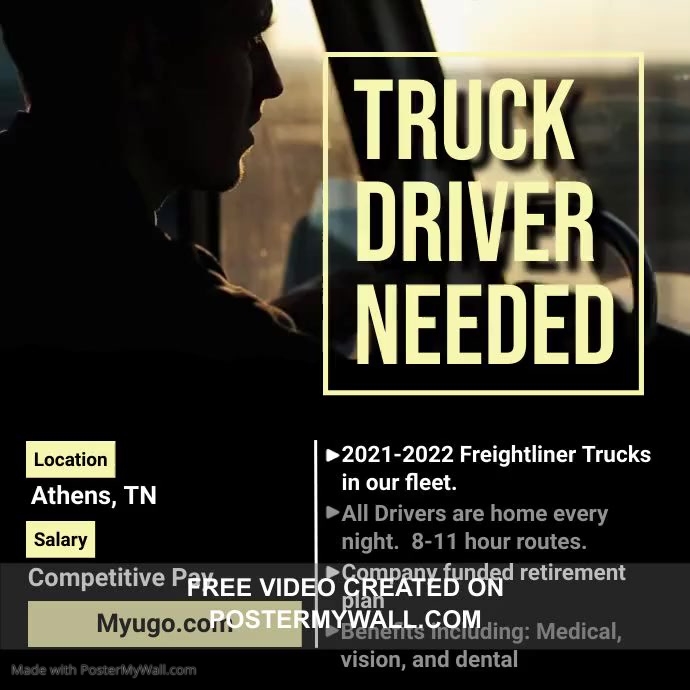 Copy of Truck Driver Needed | PosterMyWall