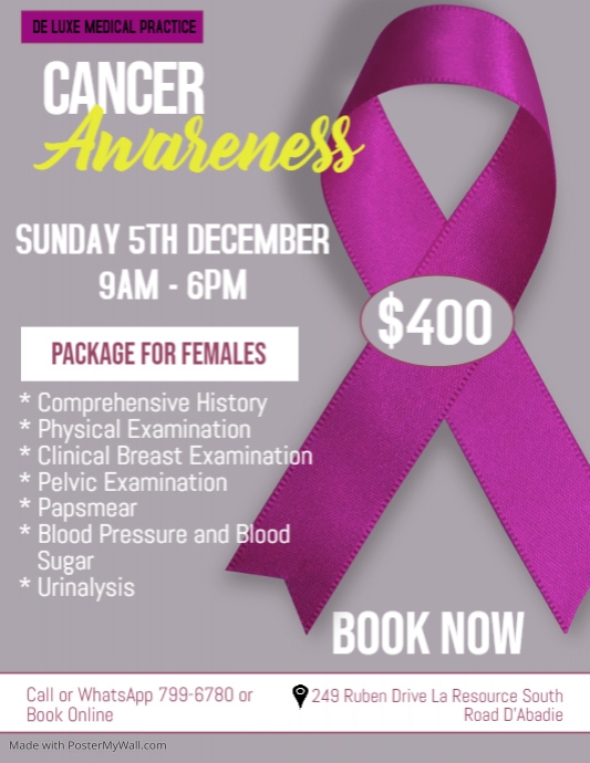 Copy of Copy of Breast Cancer Pink October Square ad | PosterMyWall