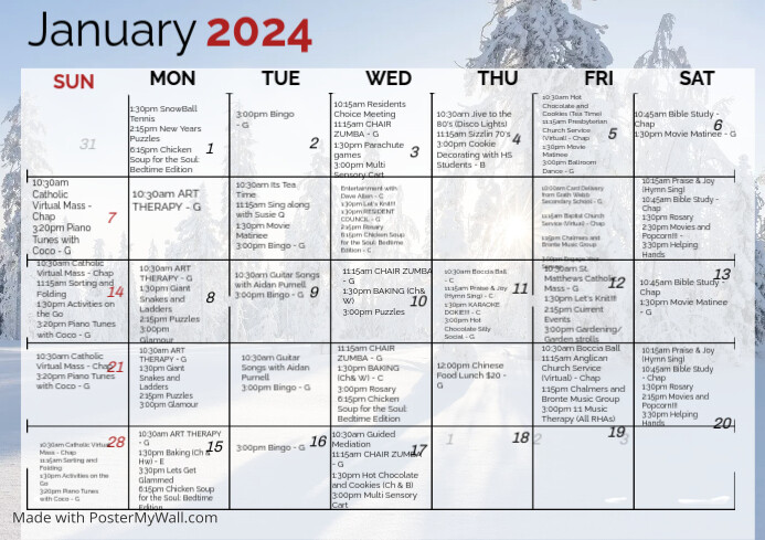 Chalmers Jan 2024 | PosterMyWall