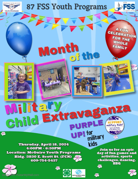 Month of the Military Child Extravaganza | PosterMyWall